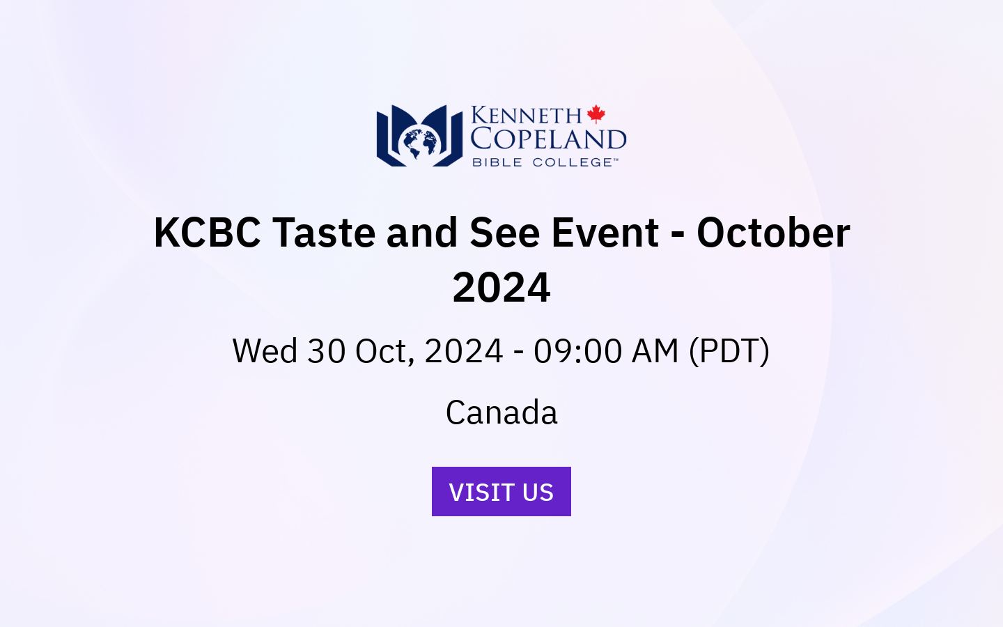 KCBC Taste and See Event - October 2024